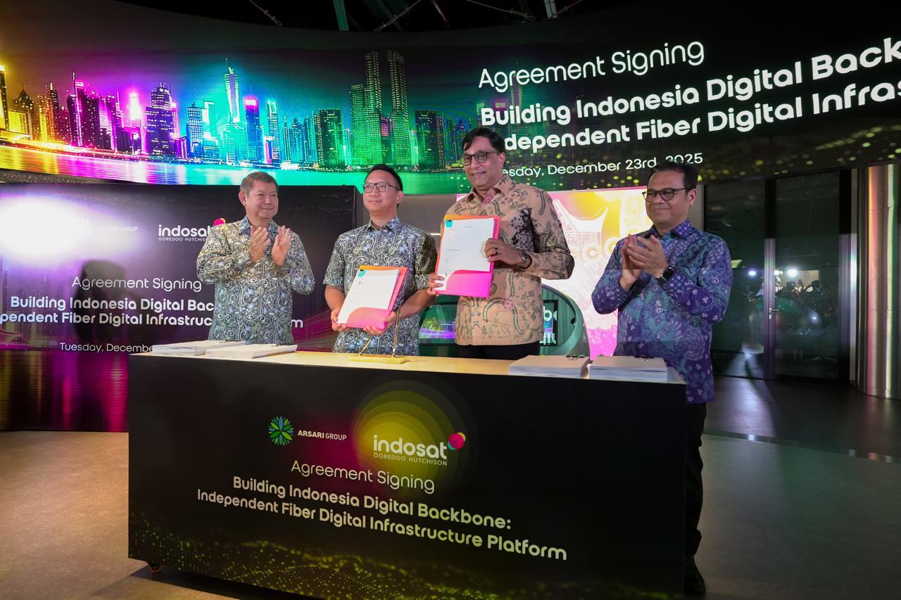 Indosat, Arsari Group, dan Northstar Group Bentuk Platform Serat Optik ...